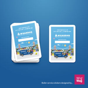 Boiler Service Stickers | Boiler Stickers Separator | Boiler Due Stickers