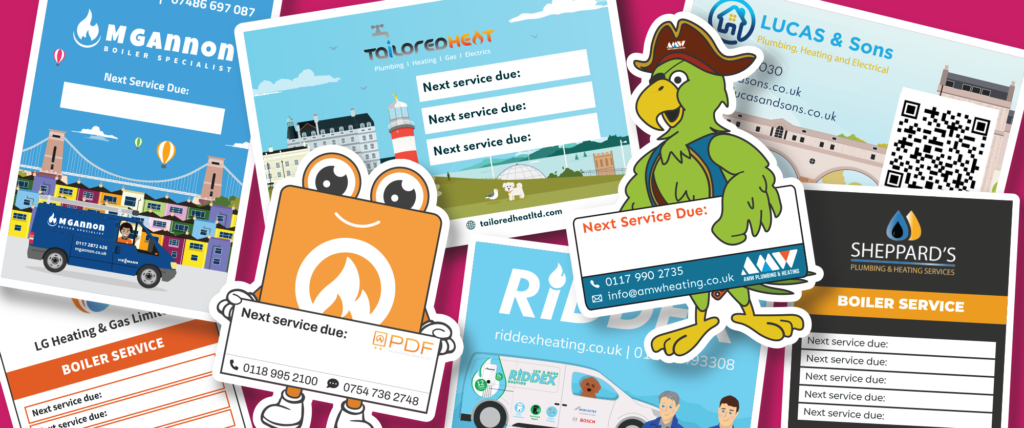 Boiler Service Stickers | Boiler Stickers Separator | Boiler Due Stickers